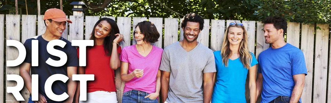 Custom Embroidered District Brand Apparel - Queensboro