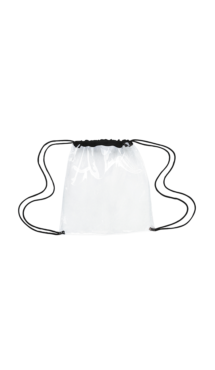 Clear Printed Game Drawstring Backpack - Queensboro
