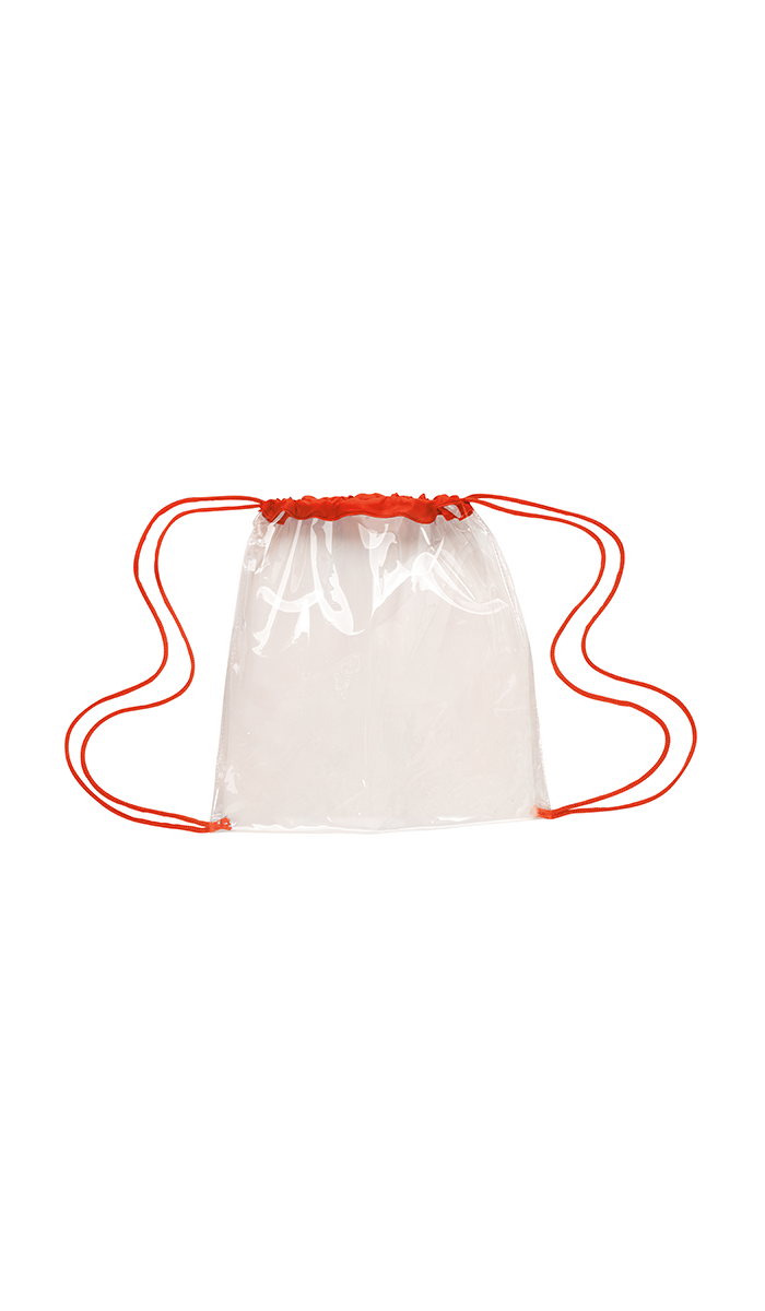 Clear Printed Game Drawstring Backpack - Queensboro