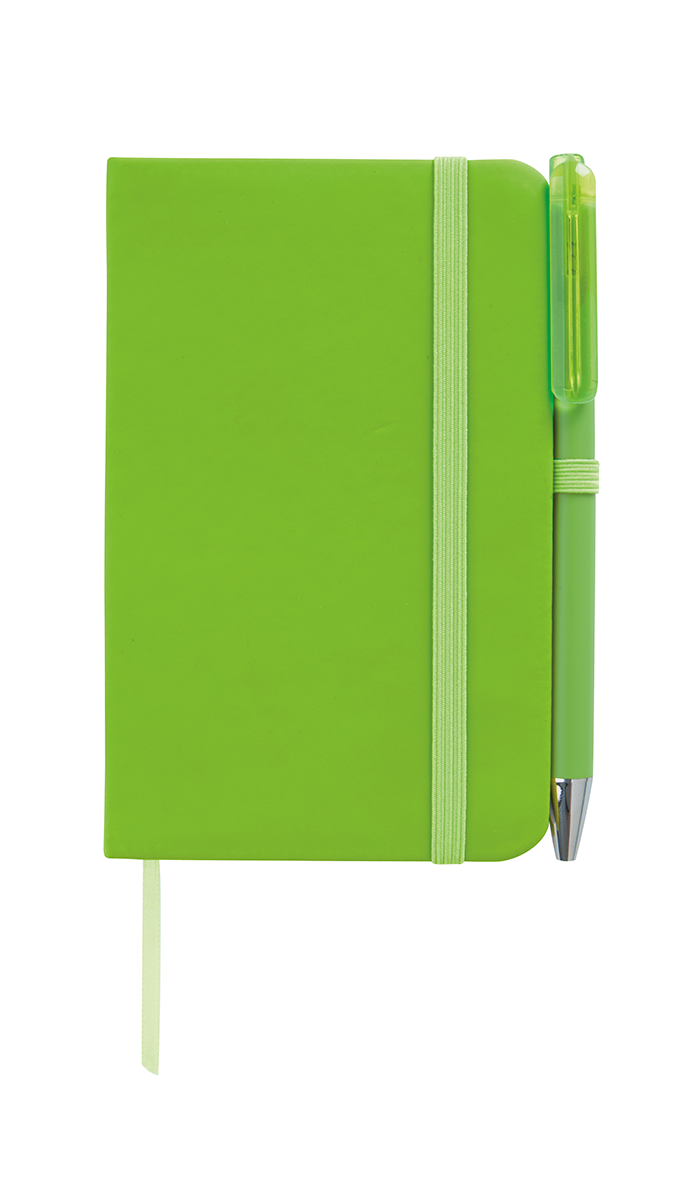 Full Color Print Mini Value Notebook & Pen - Queensboro