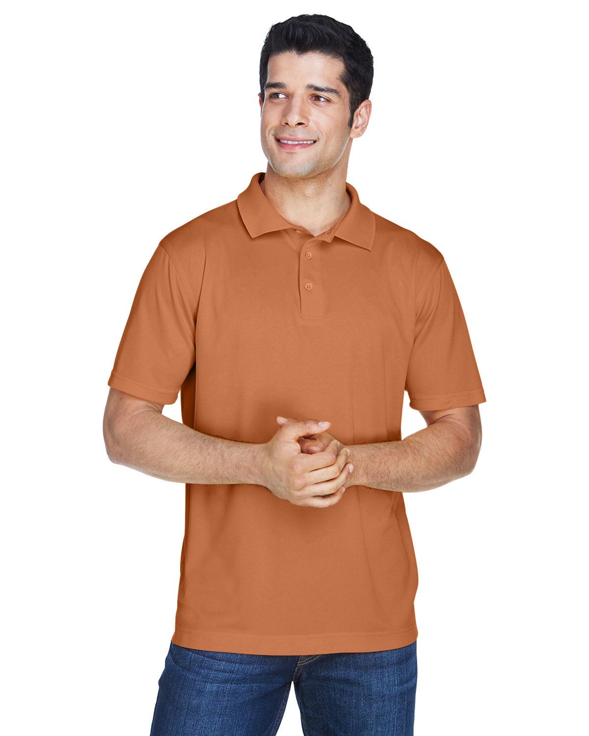 Harriton Embroidered Men's 4 oz. Polytech Polo | Activewear - Queensboro
