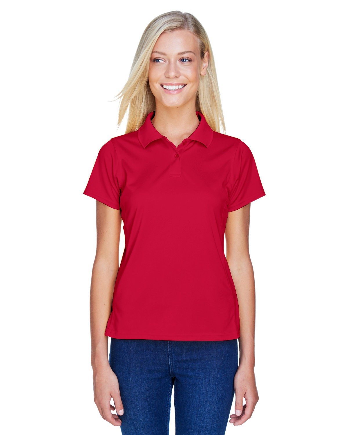Harriton Embroidered Women's 4 oz. Polytech Polo | Polos - Queensboro