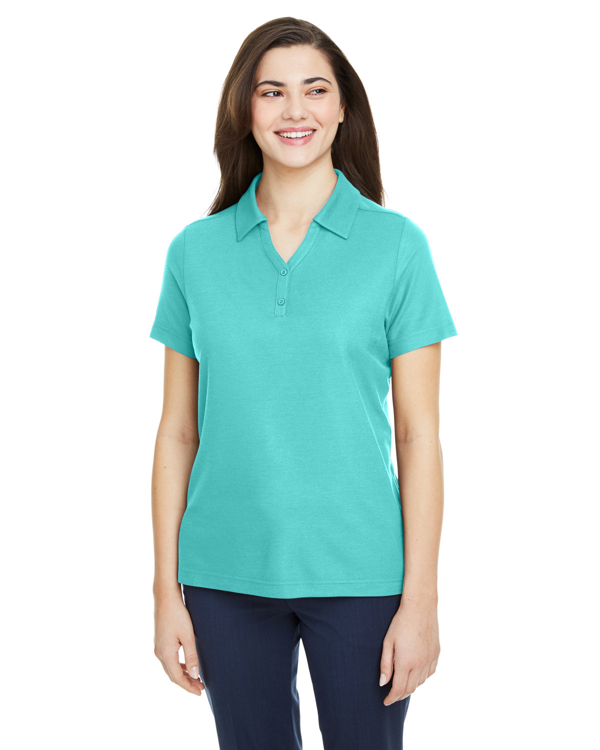 Core 365 Embroidered Women's Fusion ChromaSoft Pique Polo - Queensboro
