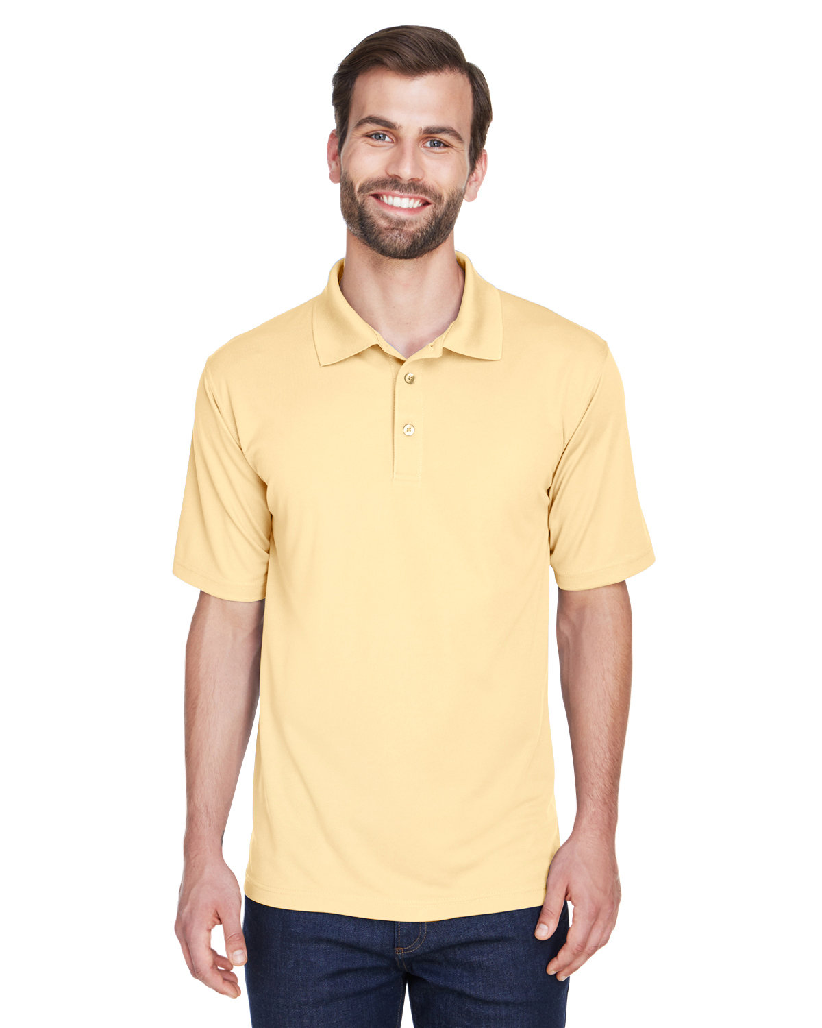 UltraClub Embroidered Men's Cool & Dry Mesh Pique Polo - Queensboro