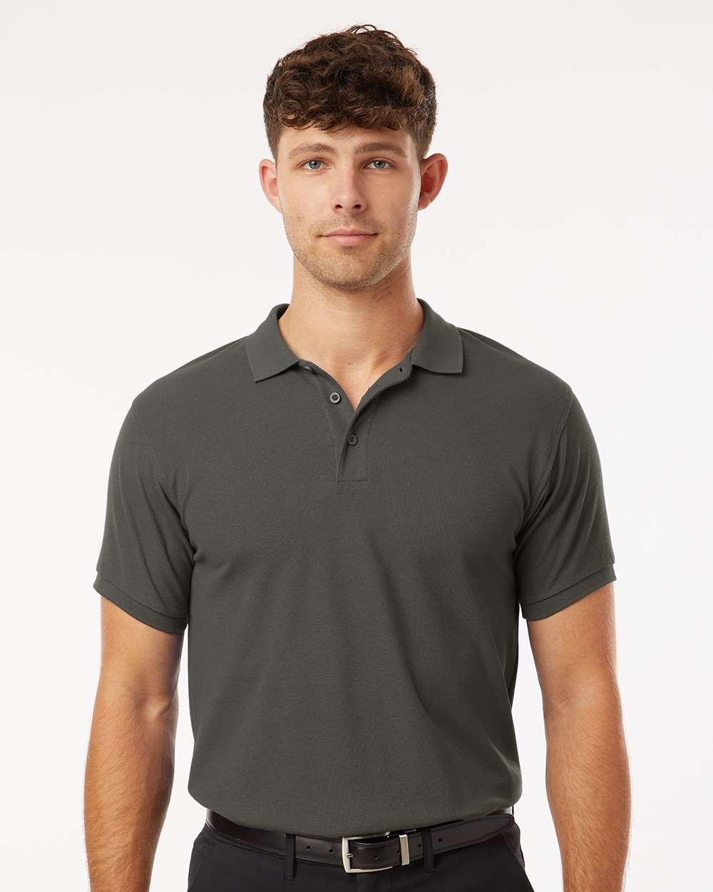 AllPro Embroidered Men's Pique Polo - Queensboro