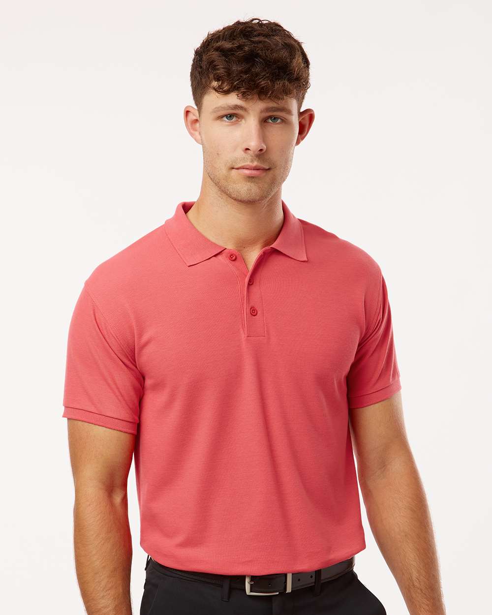 AllPro Embroidered Men's Pique Polo - Queensboro