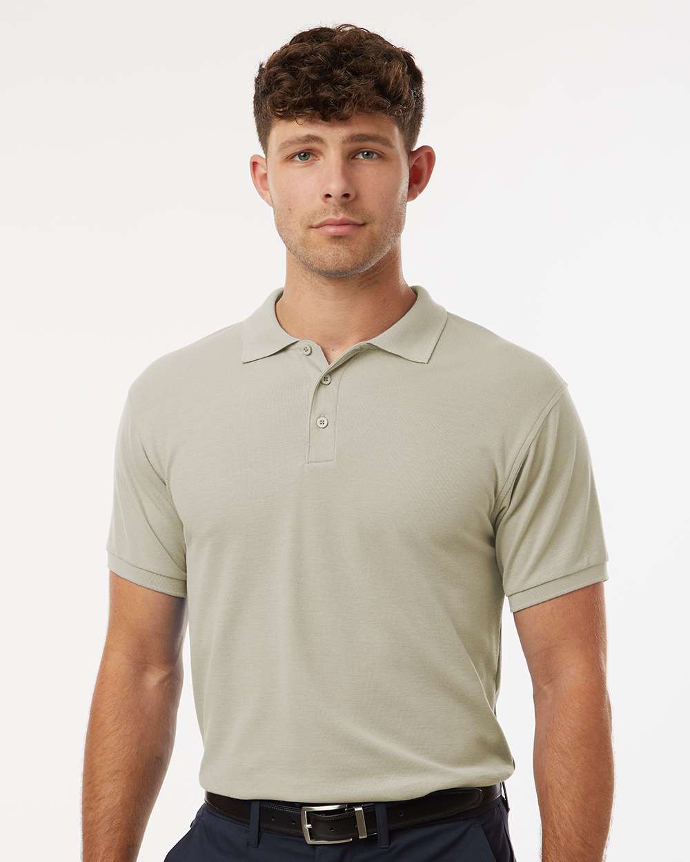 AllPro Embroidered Men's Pique Polo - Queensboro
