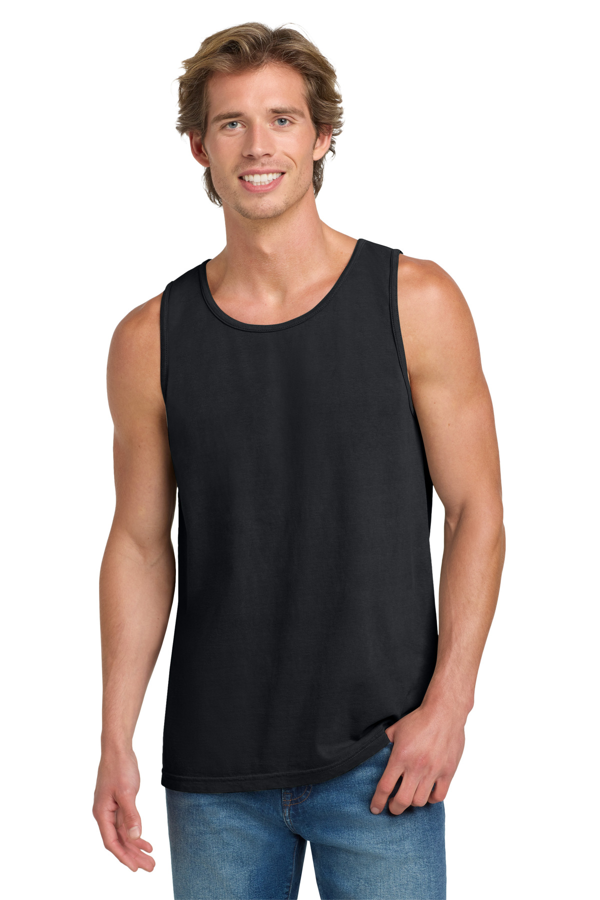 Comfort Colors Embroidered Men's Heavyweight Ring Spun Tank Top | New ...