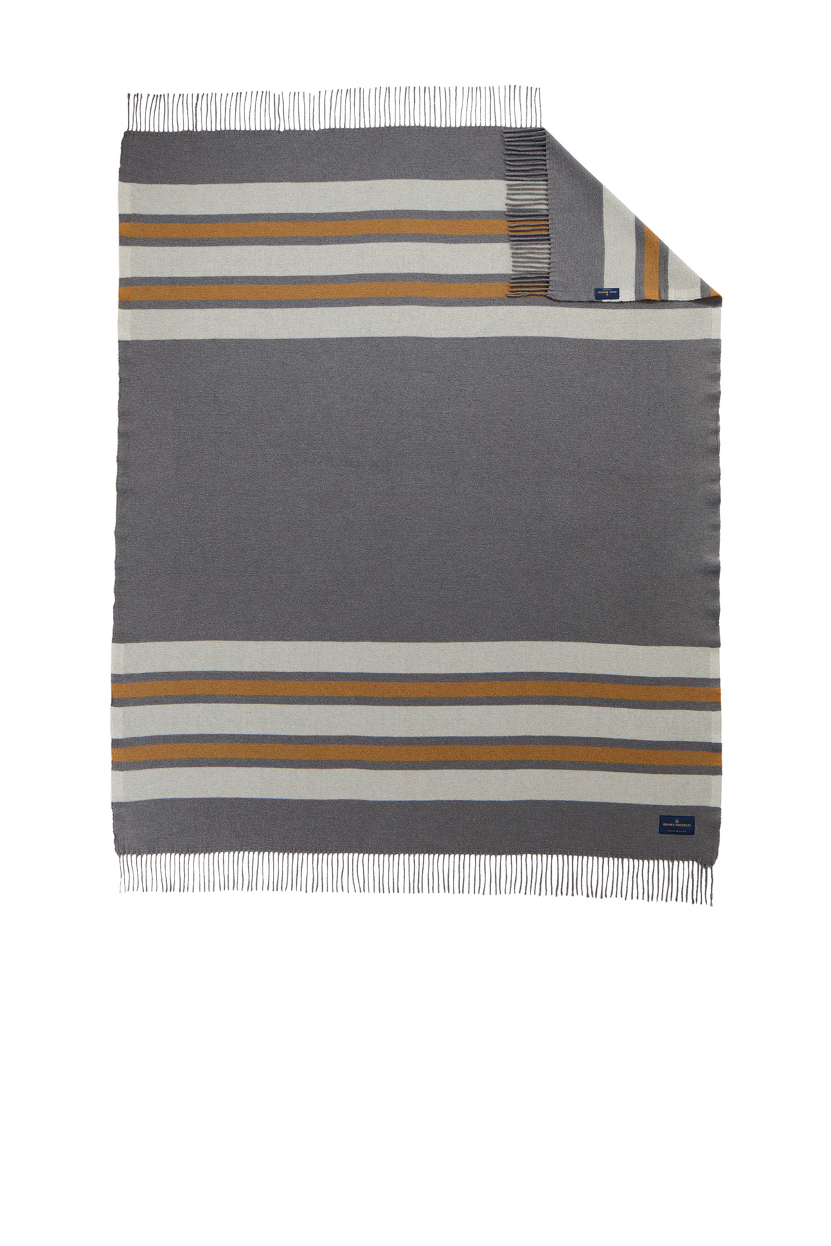 Brooks Brothers Embroidered Heritage Blanket - Queensboro